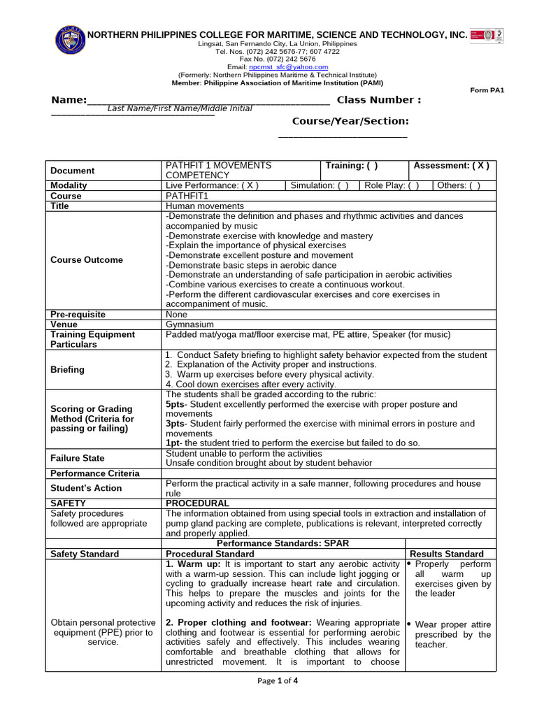 Pathfit 1 Midterm Assessment 2 1 | PDF