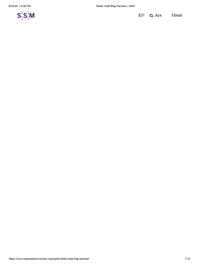 Melek Celâl Bilgi Panoları - SSM | PDF