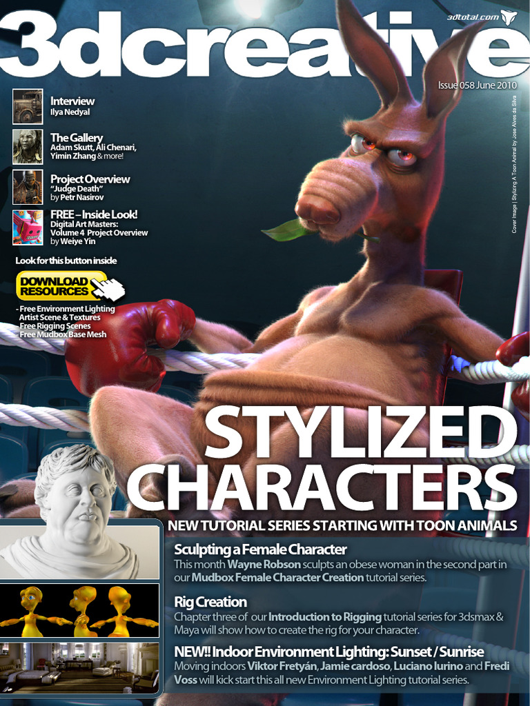 3dcreative 2010 06 Issue 058 Stylized Characters | PDF