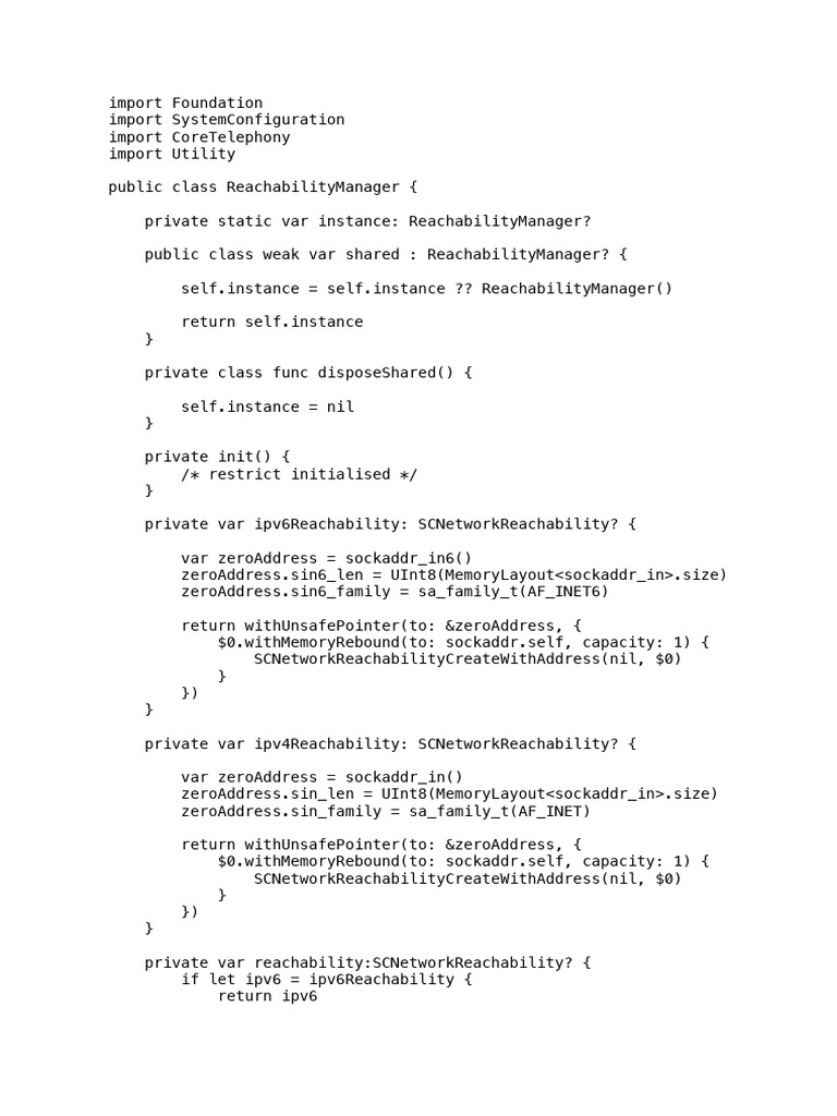 Reachability Manager | PDF