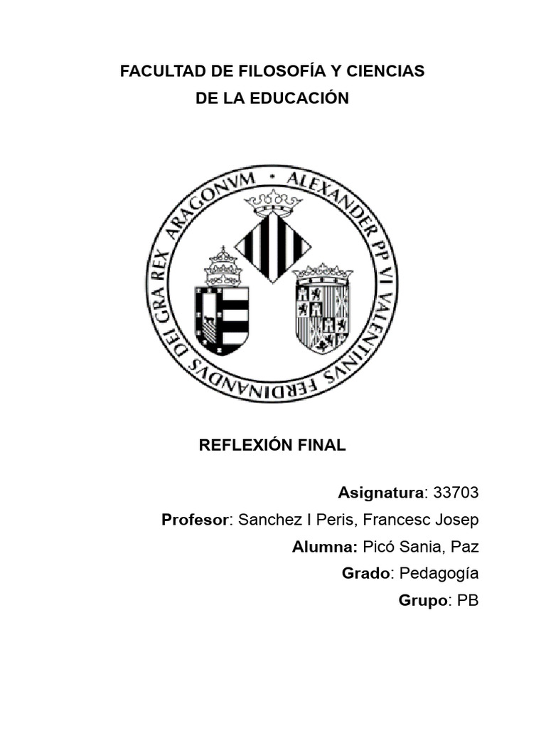 Reflexión Final | PDF