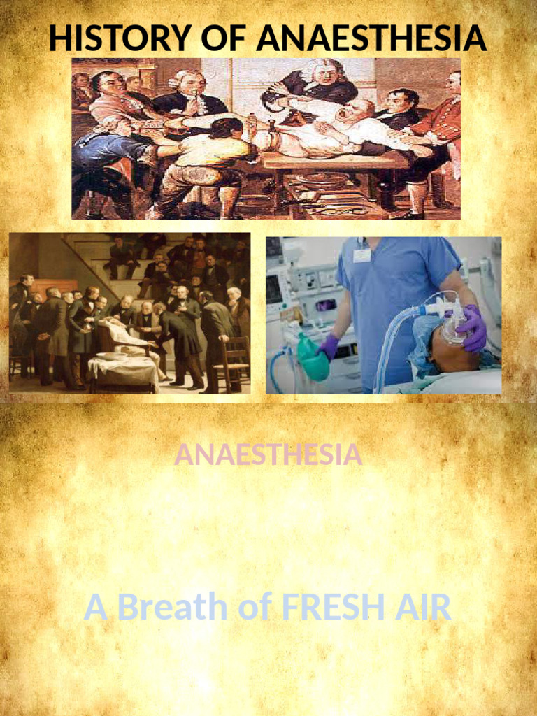 History of Anaesthesia, World Anaesthesia Day | PDF