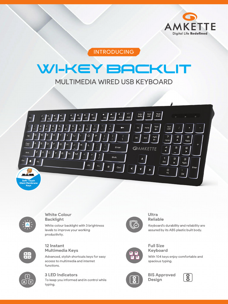 WIKEY Backlit KB - PRG | PDF