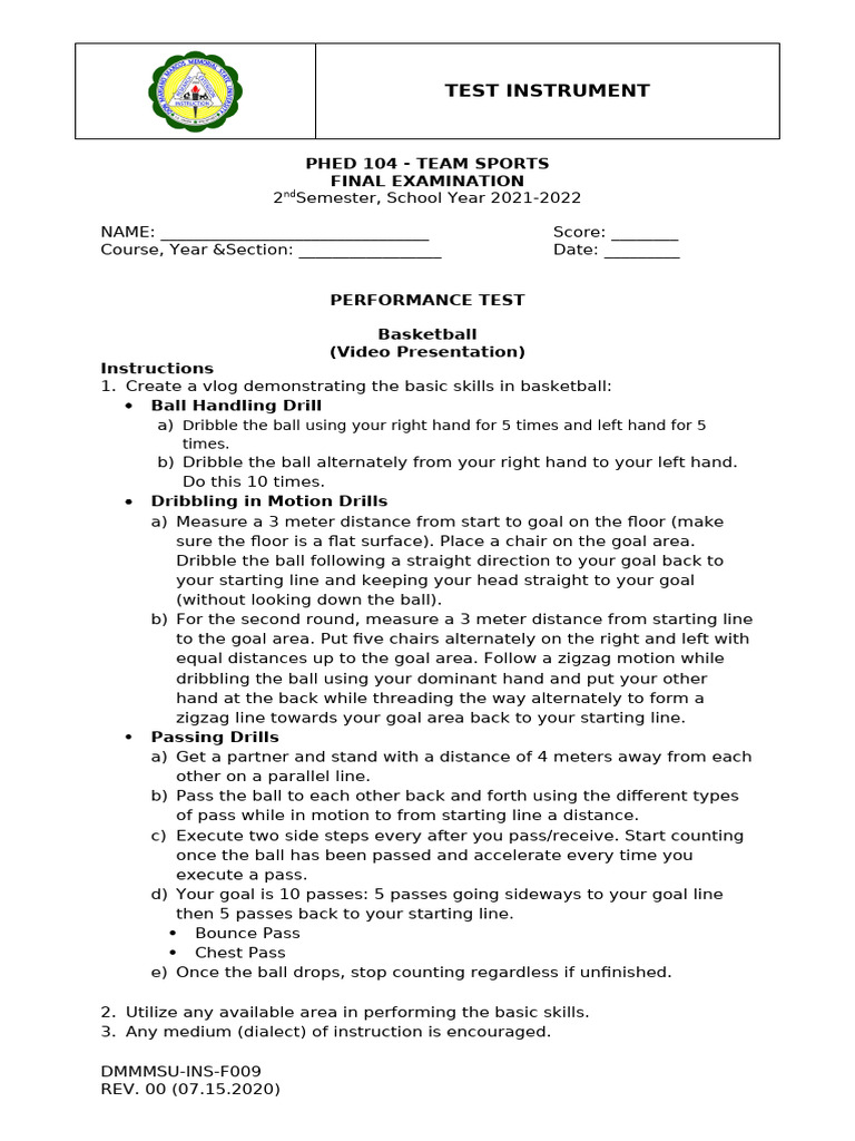 Finals Phed 104 | PDF