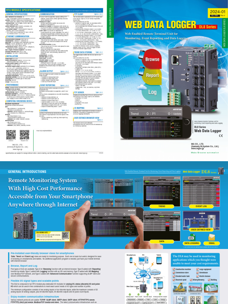 Web Data Logger: Rtu Module Specifications | PDF