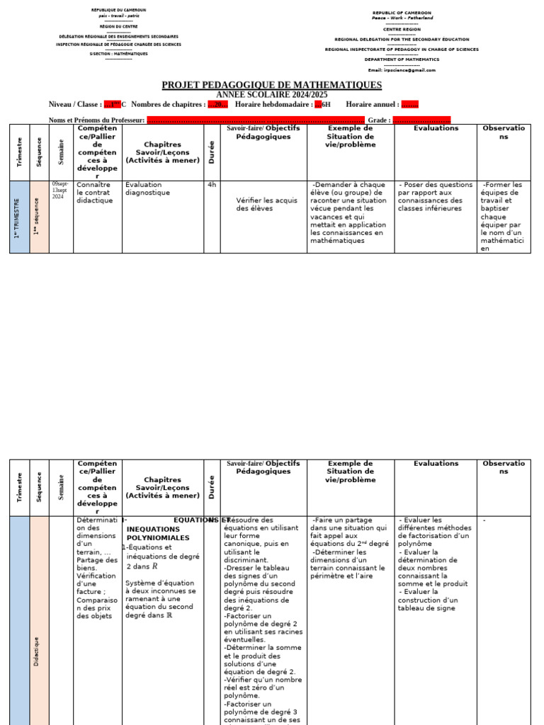 Projet Pc Final 2024-2025 | PDF