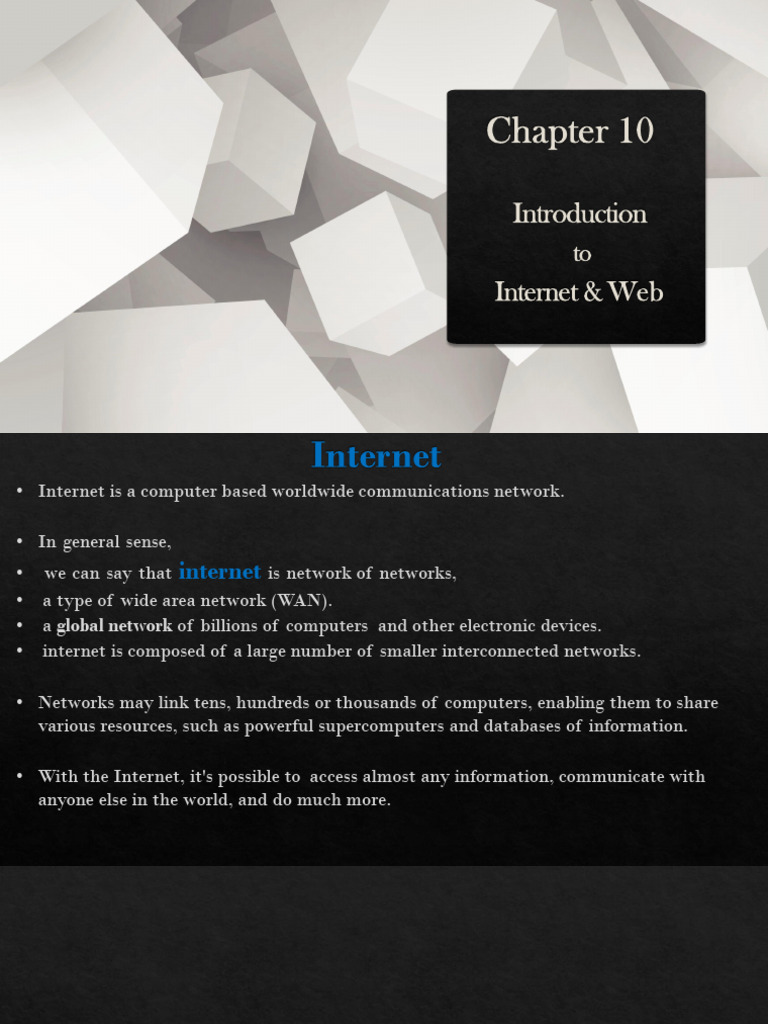 Introduction To Internet and Web | PDF