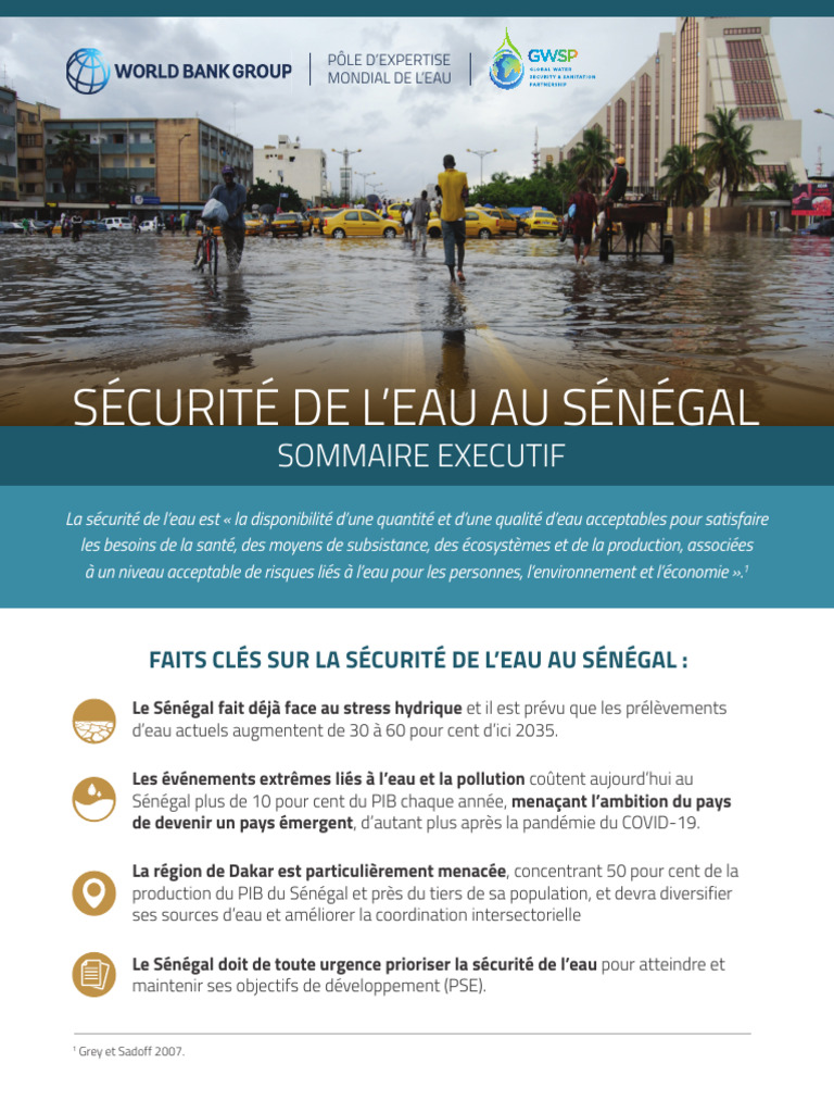 Problème De L’Eau Au Sénégal : Le problème de l’eau au Sénégal – RQRR