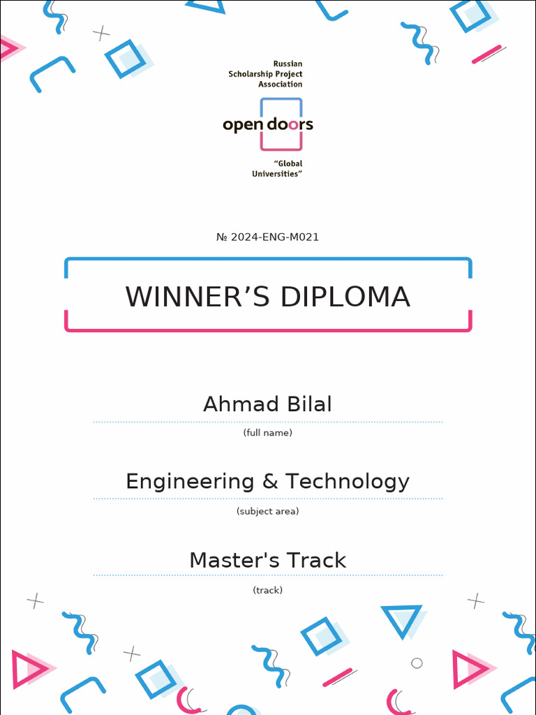 2024-ENG-M021 Bilal Ahmad en Diploma | PDF