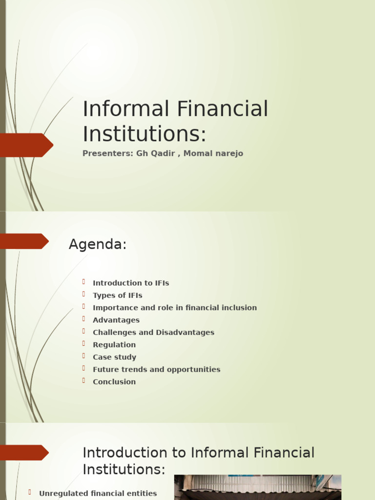Informal Institution | PDF