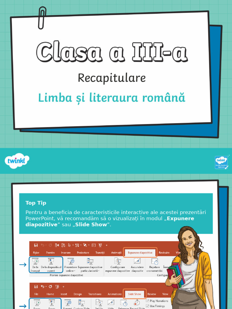 Clasa A III-A - Recapitulare Initiala La Limba Si Literatura Romana | PDF