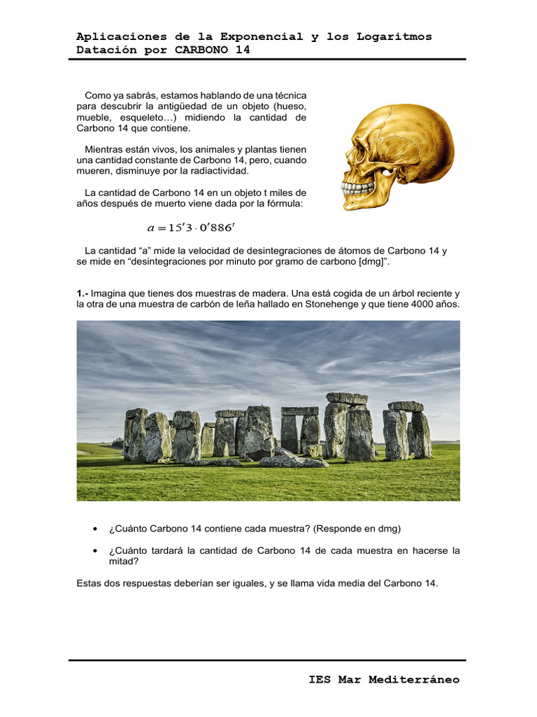 Datación por Carbono 14 y Aplicaciones | PDF