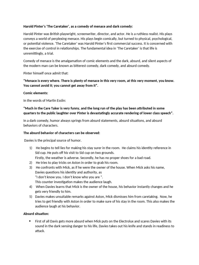 Comedy of Menace | PDF