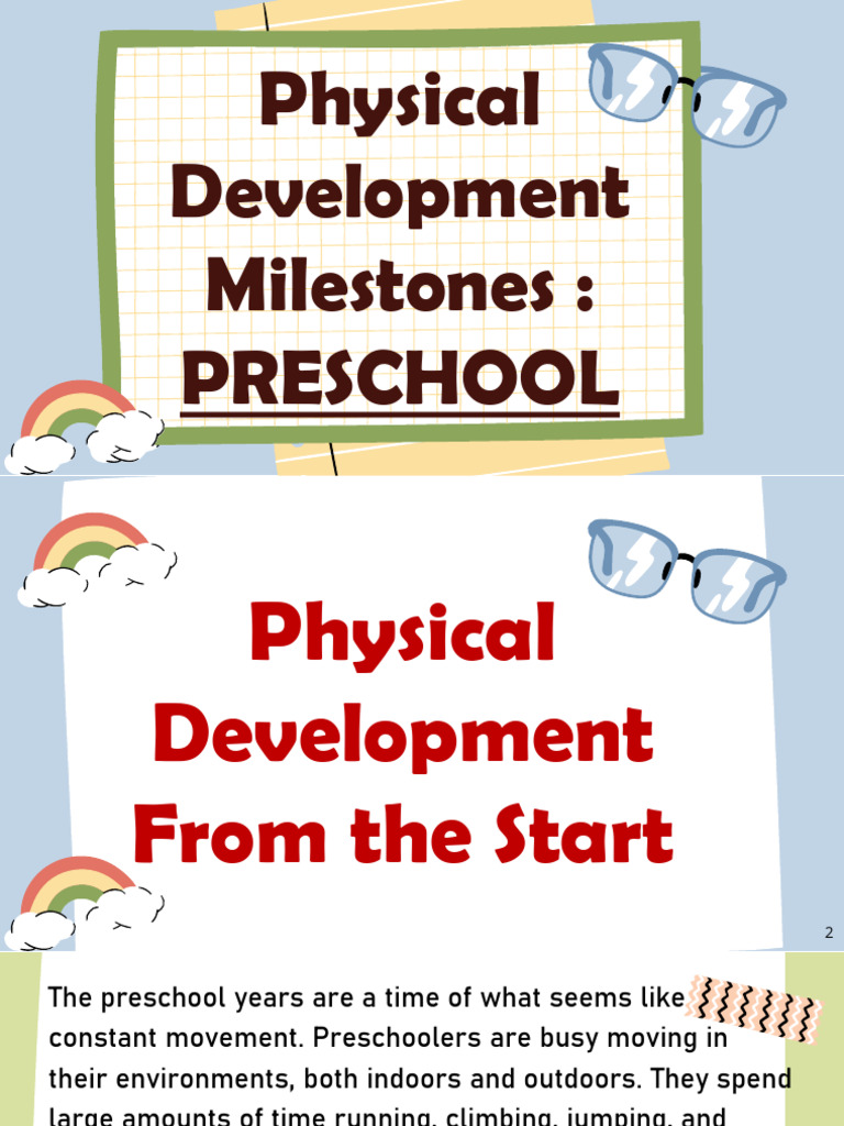 PHYSICAL DEVELOPMENT MILESTONES: PRESCHOOL | PDF
