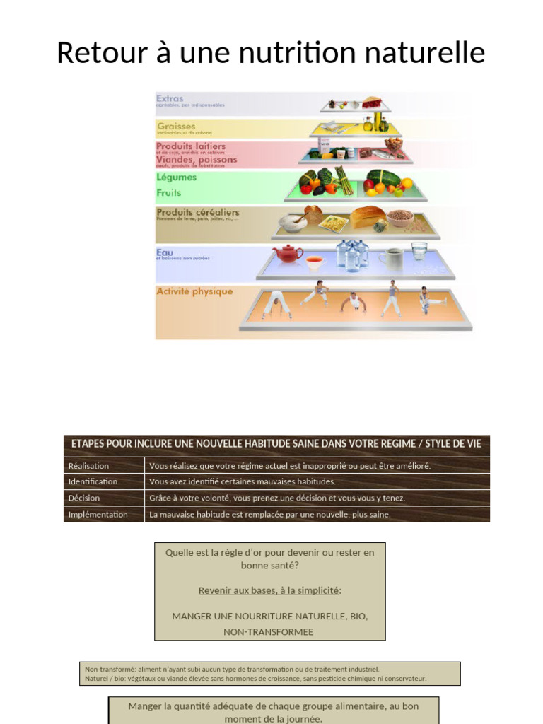 Nutrition Saine Présentation | PDF | Nourritures | Bien-être