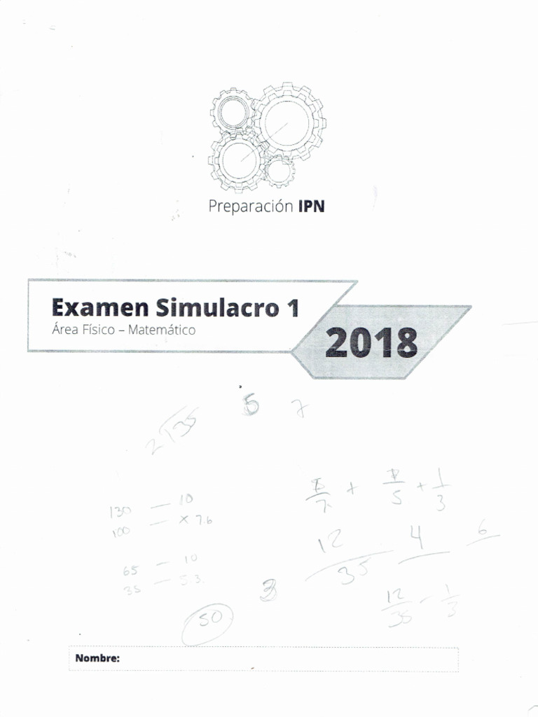 Examen Simulacro 1 | PDF