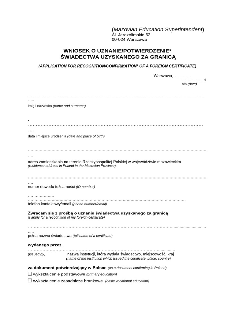 01 Application For Recognition 1 | PDF