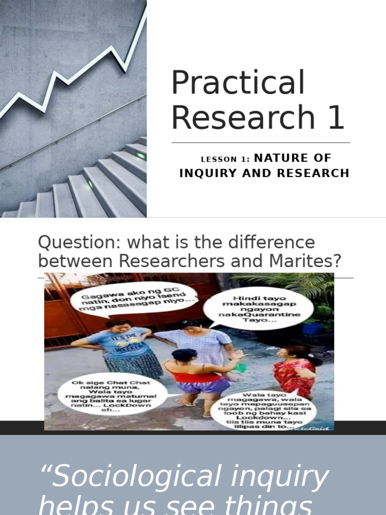 Practical Research 1 | PDF | Inquiry | Experiment