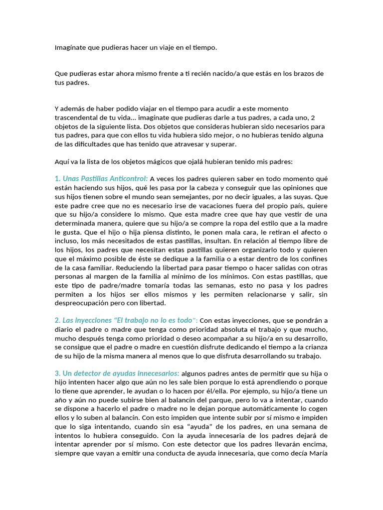 Pildoras Magicas para Los Padres | PDF