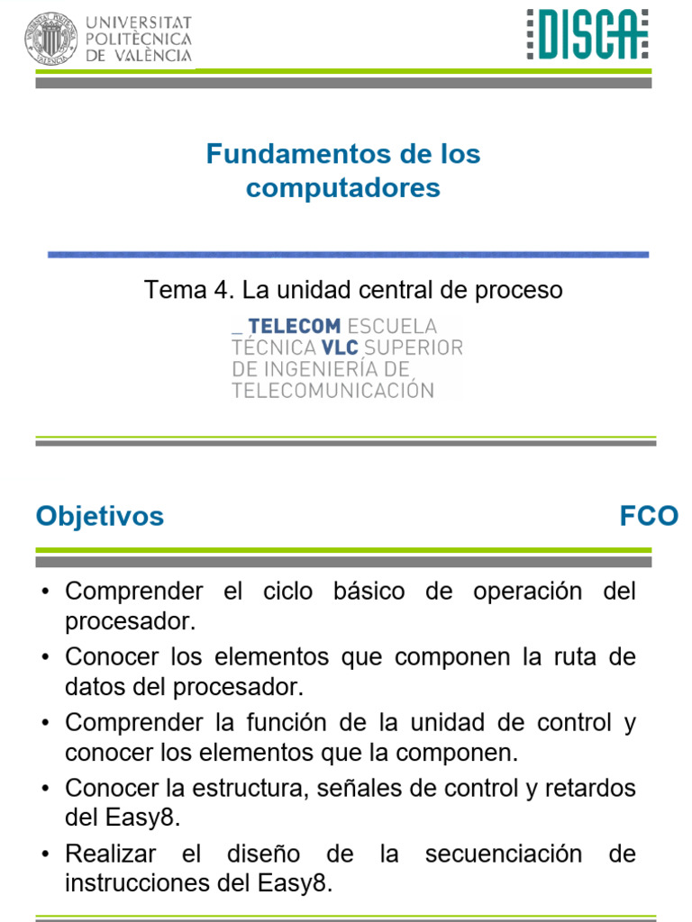 Diapositivas_Tema4_cpu | PDF