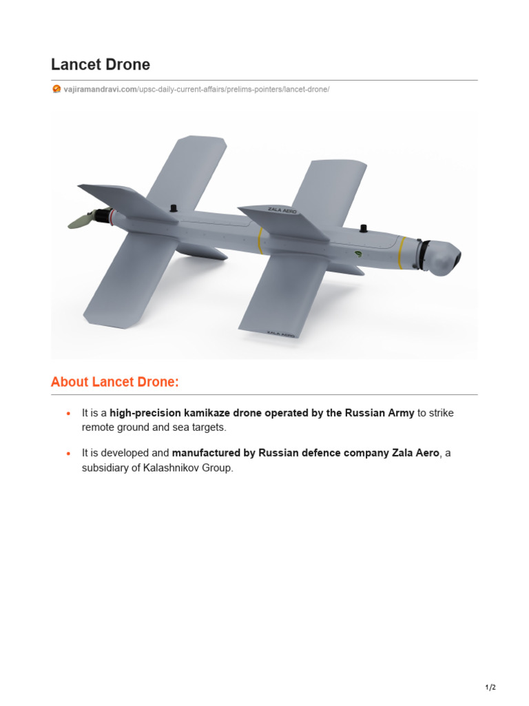 Lancet Drone | PDF