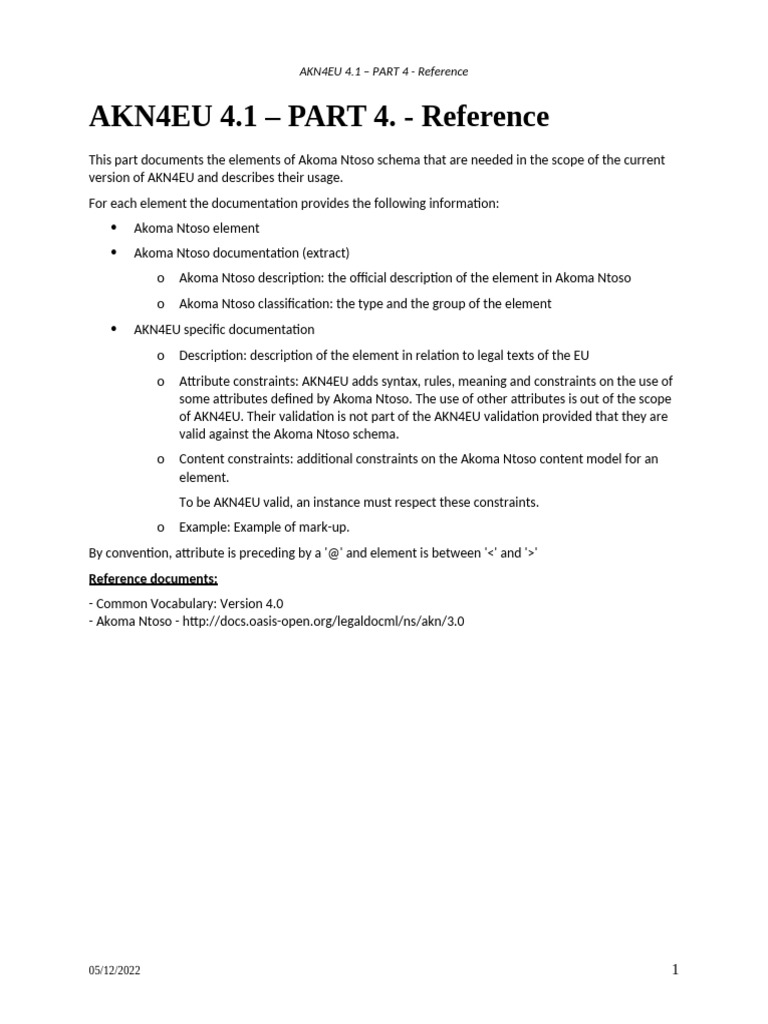 AKN4EU 4-1 PART 4 Reference | PDF