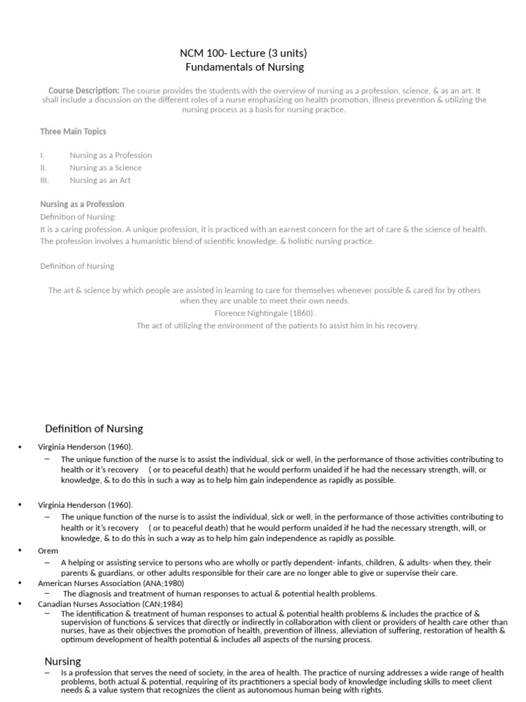 267537907-NCM-100-Lecture-pptx | PDF