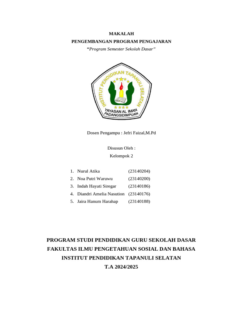 56 Program Semester | PDF