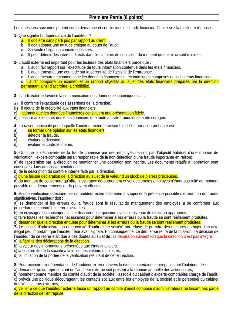Examen Esprit Janvier 2022 | PDF