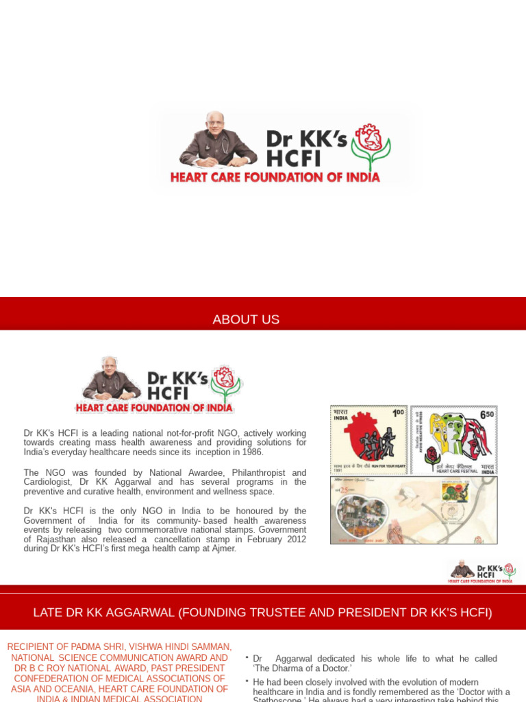 Organisation Progfile of DrKK's HCFI | PDF