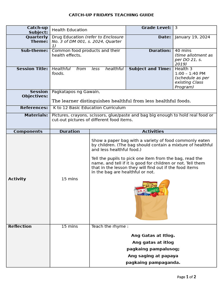 Teaching Guide Catchup AP Peace Ed Grade 1v12 1 | PDF