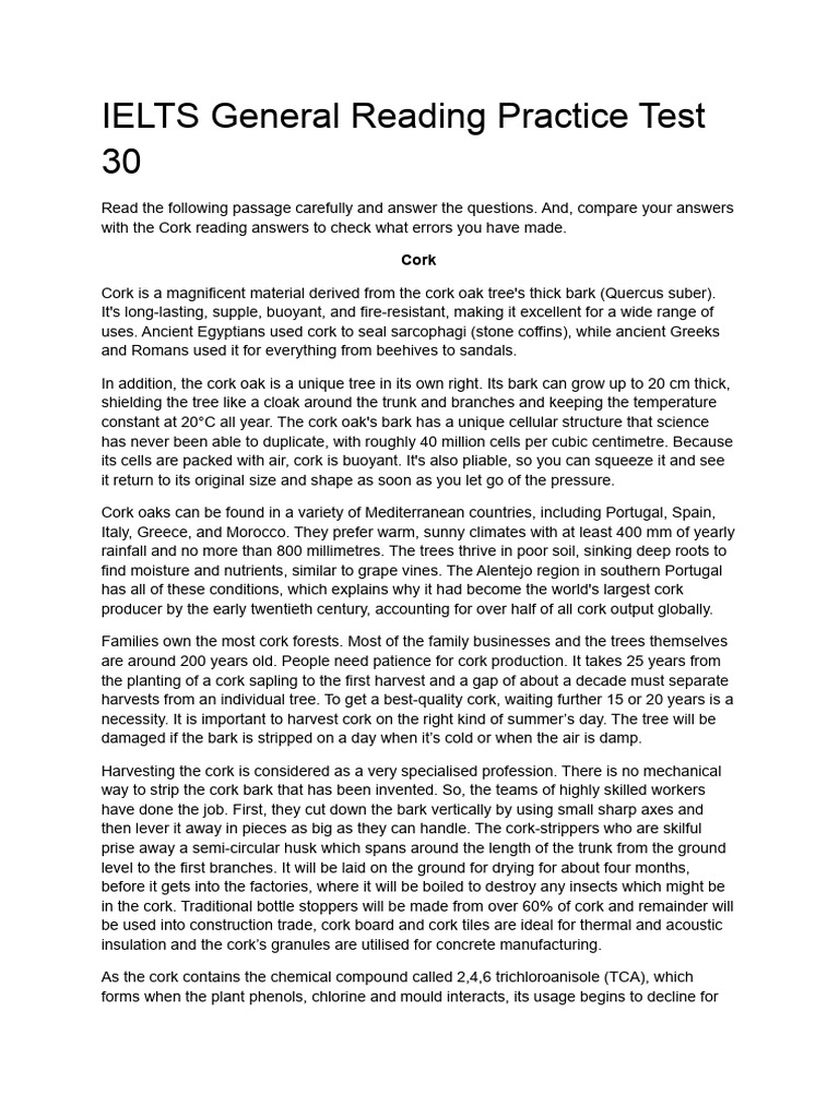 Ielts General Reading Practice Test 30 b08b109269 | PDF