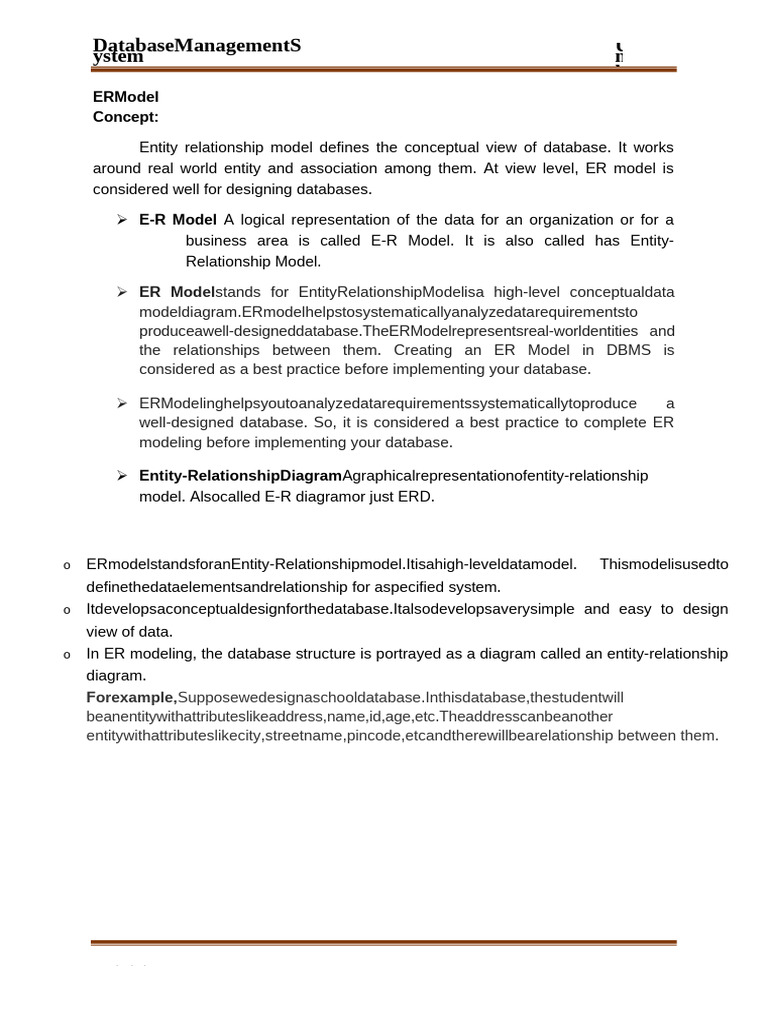 DBMS-Unit II | PDF | Conceptual Model | Computers DBMS-Unit II | PDF | Conceptual Model | Computers