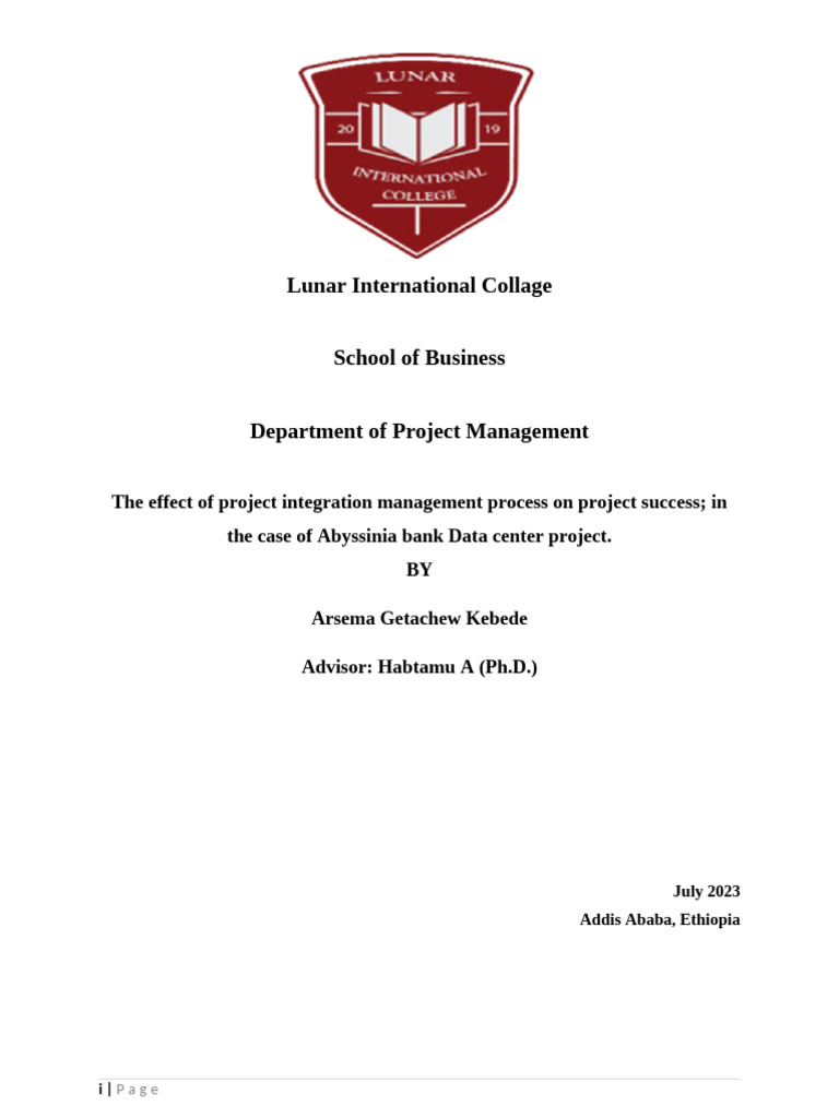 Arsema Getachew MSPM1 GSR - 14 Final Thesis . | PDF