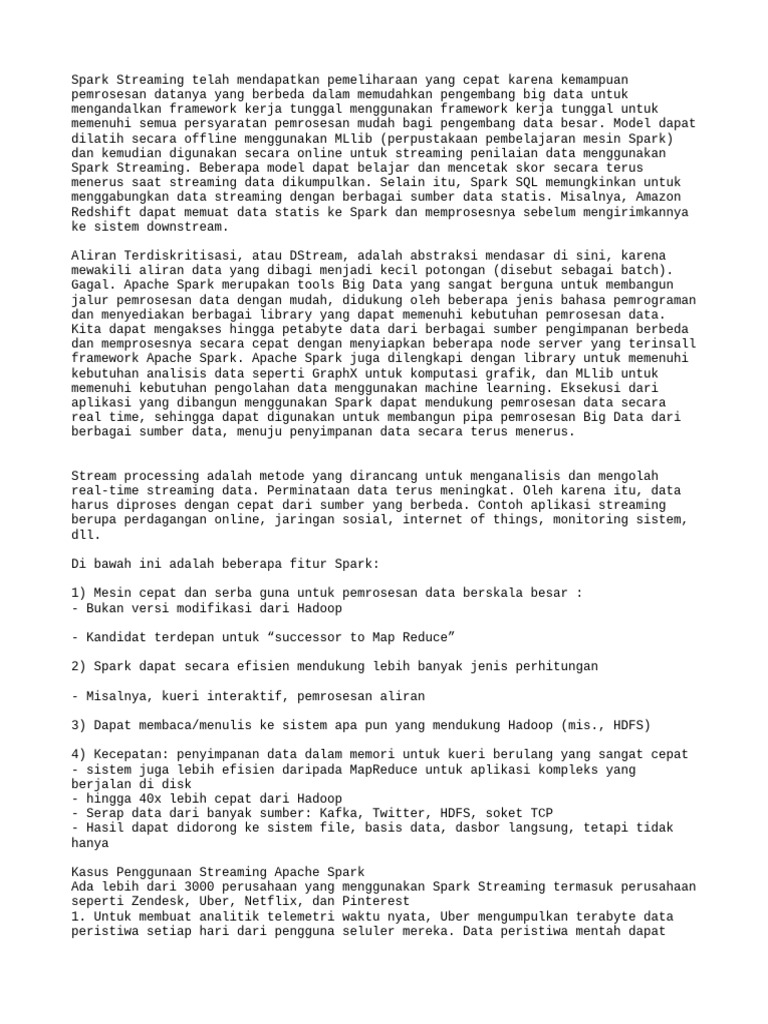 Spark Streaming | PDF