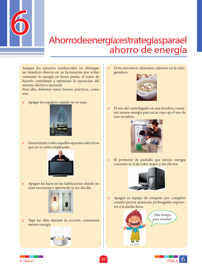 F - P - 6ºgrado - S6 - Ahorro de Energìa Estrategias para El Ahorro de Energia | PDF