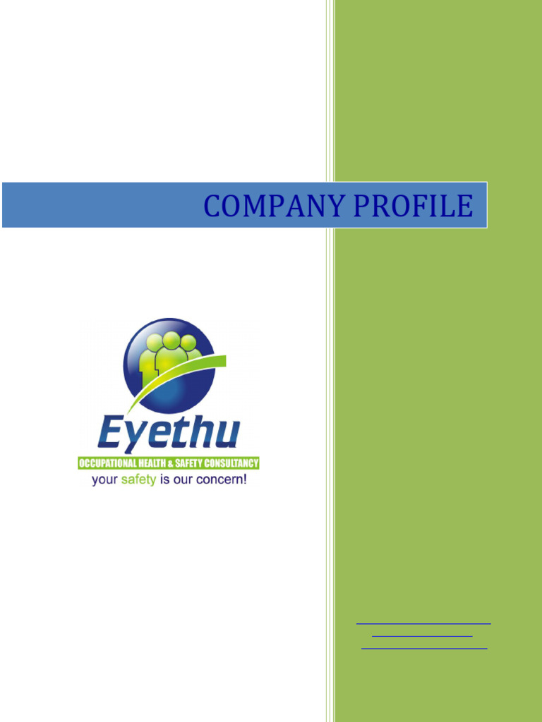 Eyethu OHS Consultancy - Company Profile. | PDF