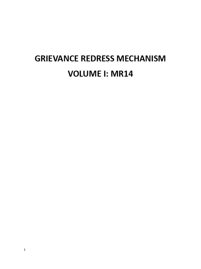 Appendix 10 - Grievance Redress Mechanism | PDF