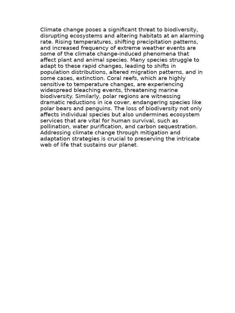 Climate Change Notes | PDF