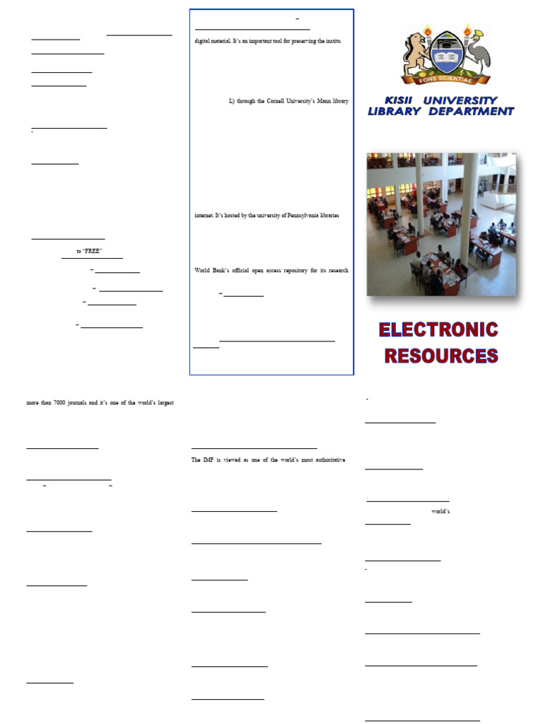 Electronic Resources Bronchure-7 | PDF