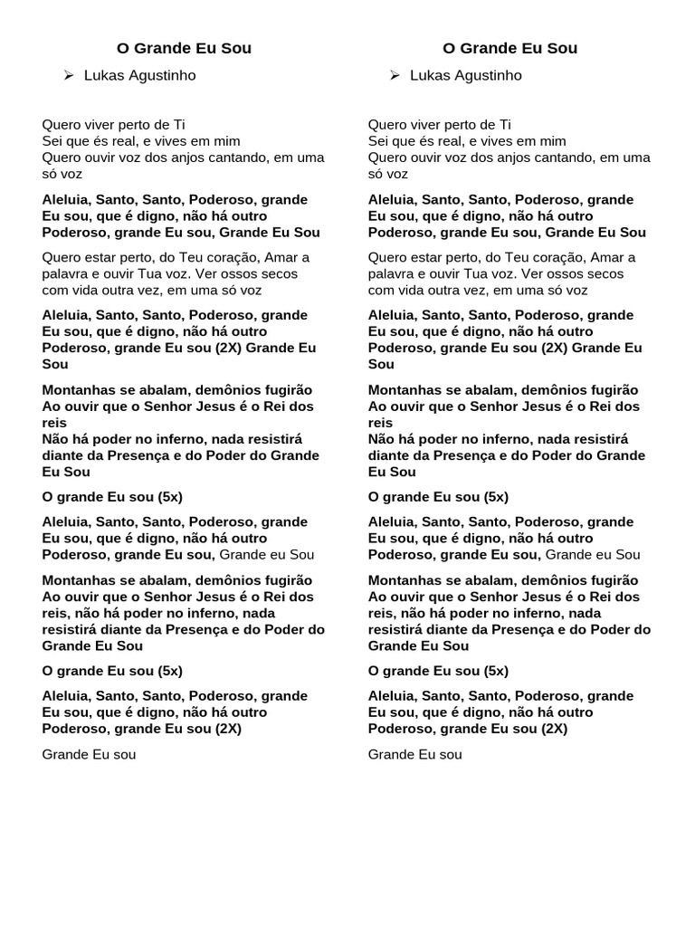 O Grande Eu Sou | PDF