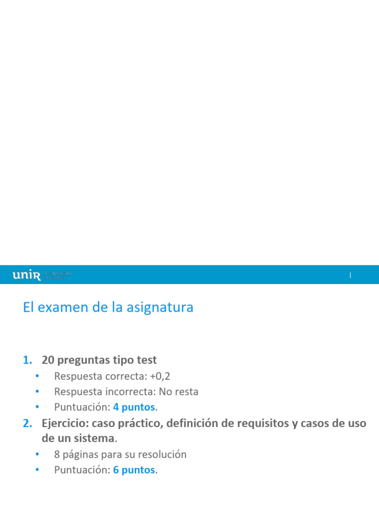 Ejemplo Examen UNIR | PDF