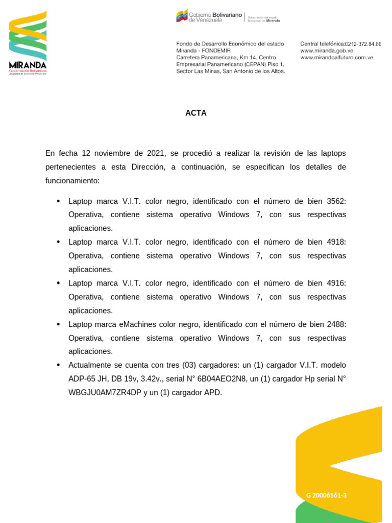 Modelos de Actas | PDF