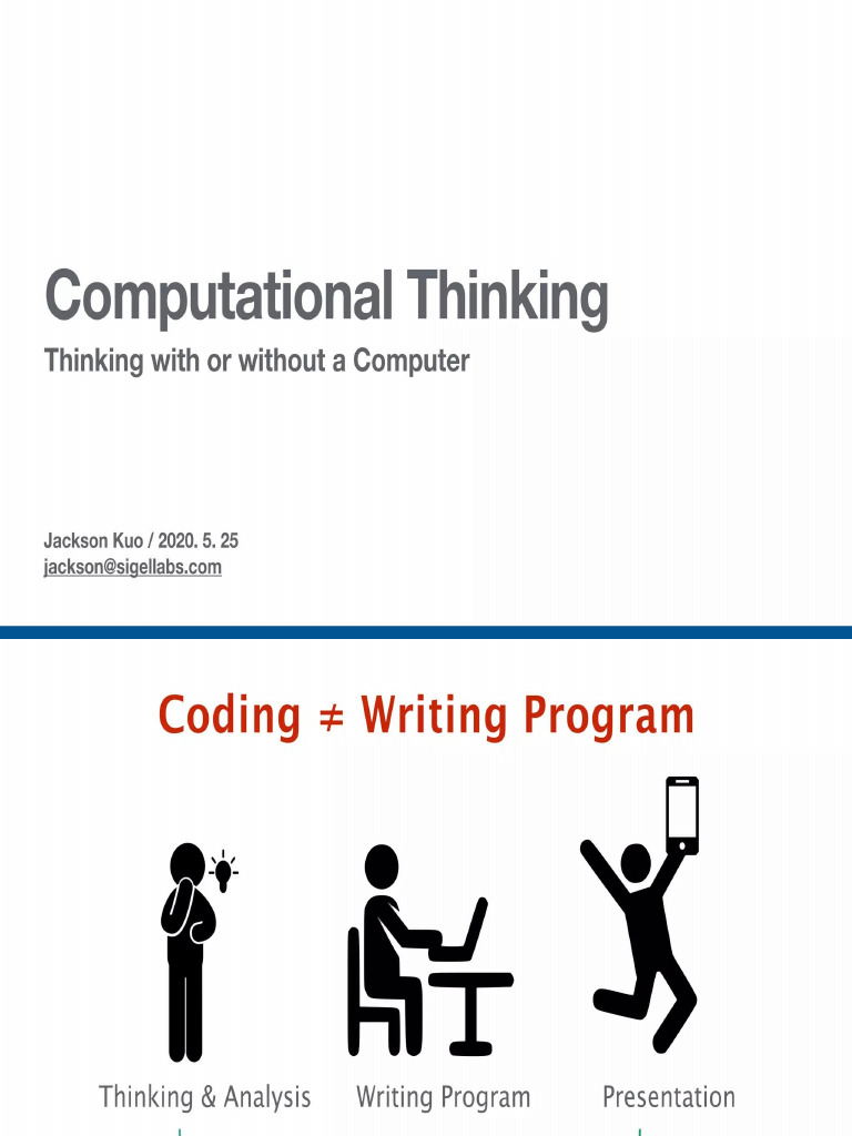Computational Thinking | PDF