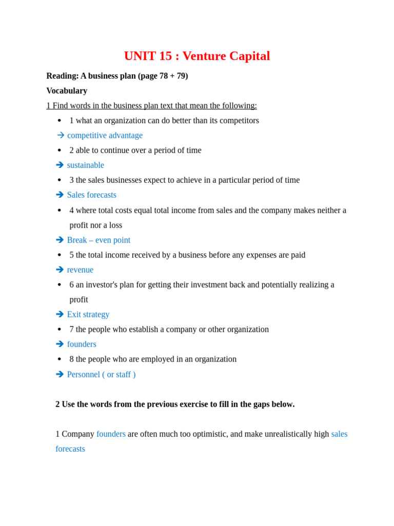 UNIT-15-Venture-Capital | PDF