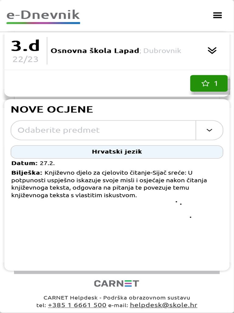 e-Dnevnik za učenike i roditelje | PDF