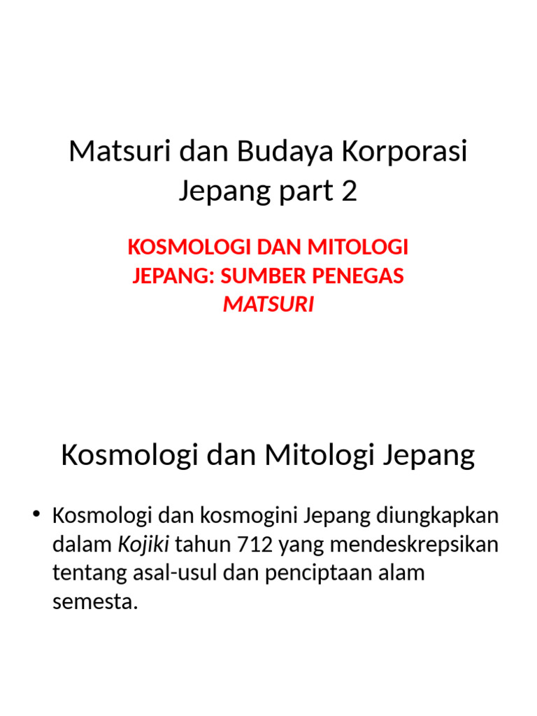 Matsuri Dan Budaya Korporasi Jepang Part 2 | PDF
