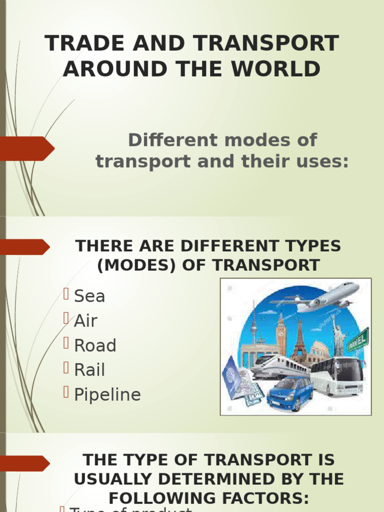 WEEK 2 Different Modes of Transport | PDF | Transport | Mode Of Transport