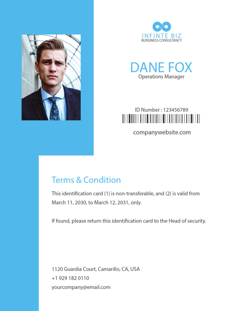 Printable-ID-Card-Template- | PDF