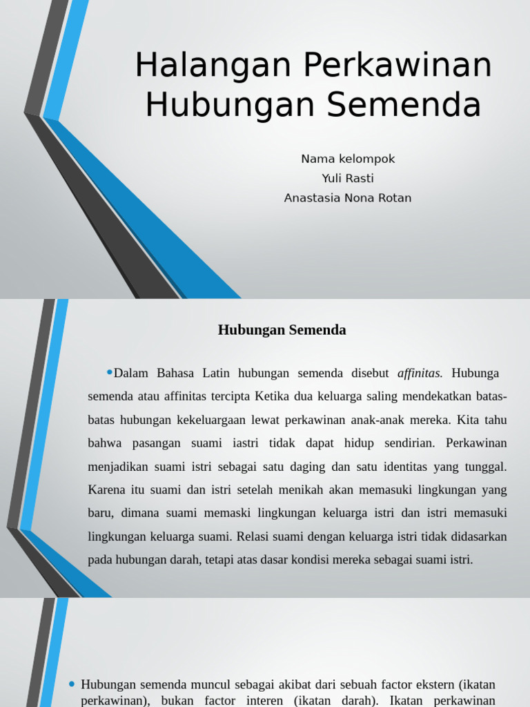 Halangan Perkawinan Hubungan Semenda | PDF